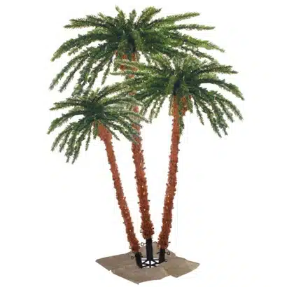 LED Prelit Multi-Trunk Palm Tree - Panorama Tree Care